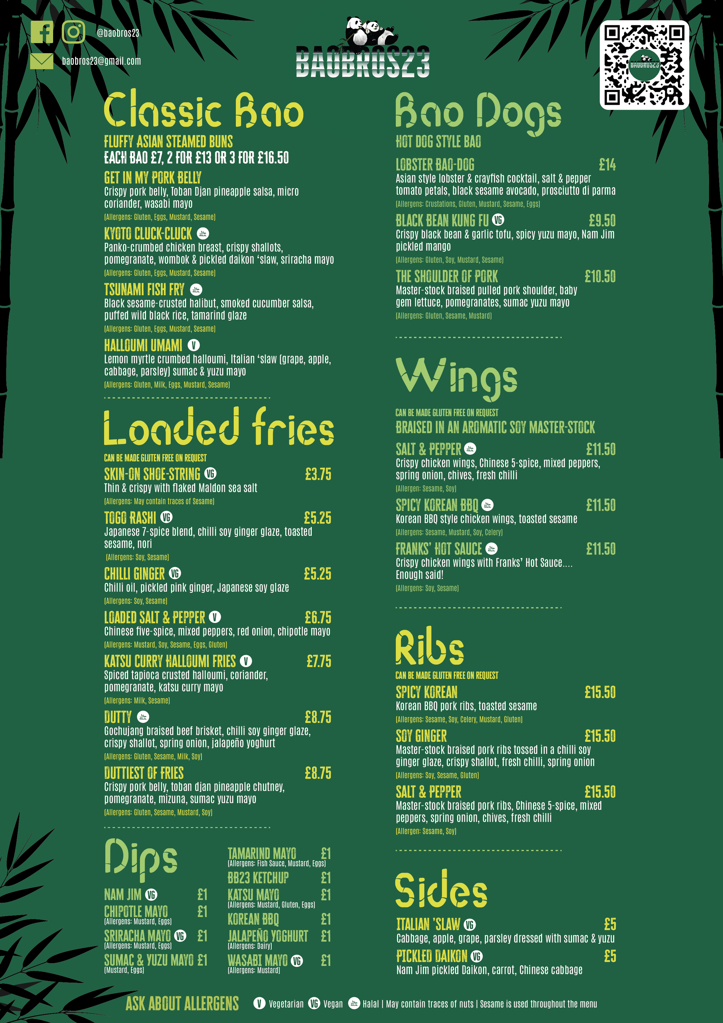 Archies menu store